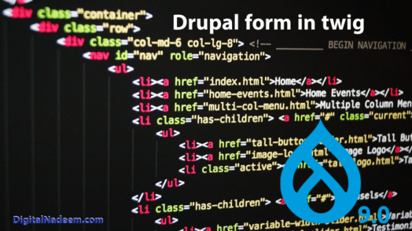 How to render a form in custom template in Drupal 8 and 9 - DigitalNadeem
