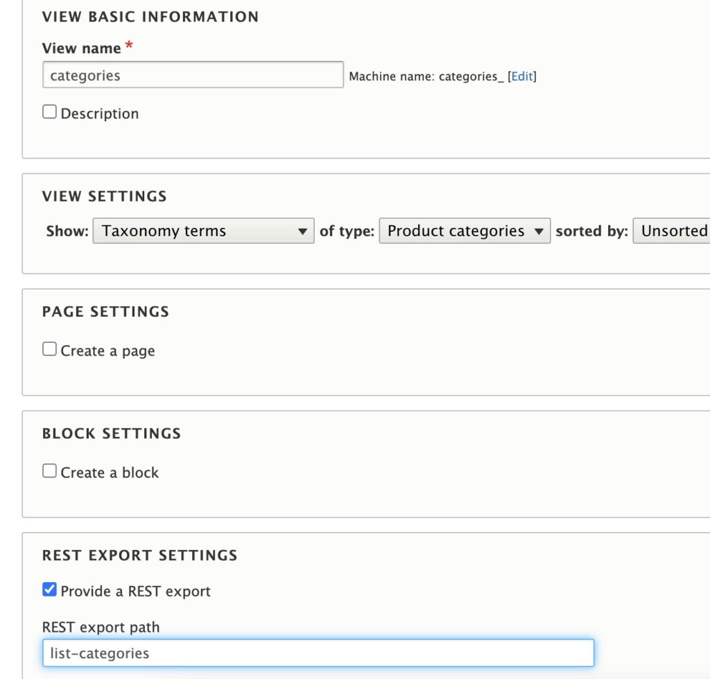 Drupal Commerce Rest API configuration and creating API for product categories - DigitalNadeem
