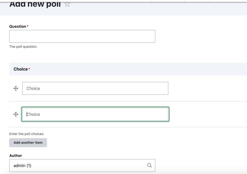 How to implement polls in Drupal using Polls module - DigitalNadeem